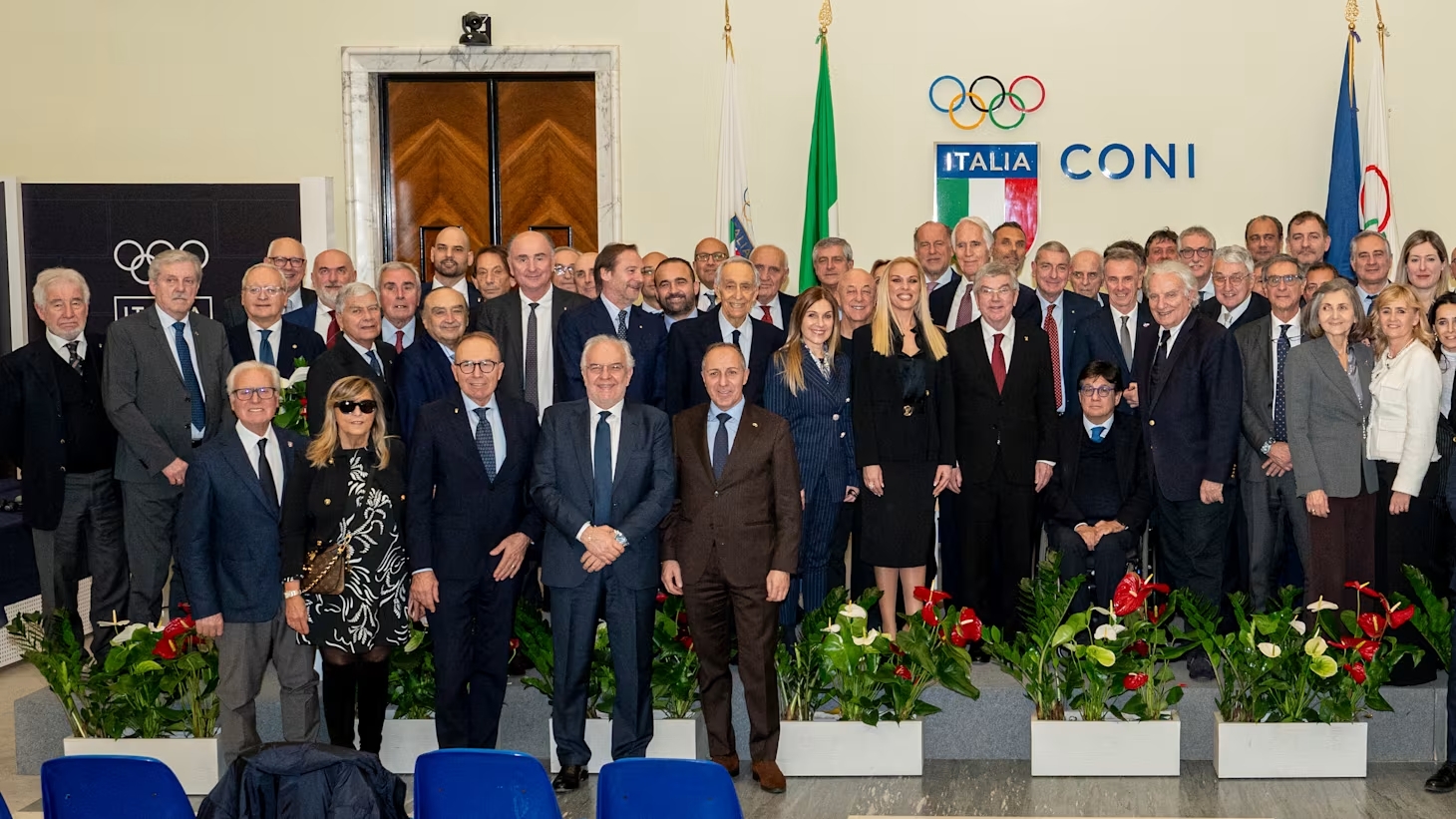 President Bach visits the CONI headquarters in Rome - ICMG